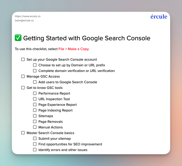 Getting started with Google Search Console Getting started with Google Search Console
